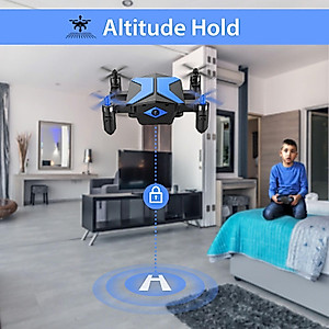 ATTOP Mini Drone for Kids with FPV Camera, Toys Gifts for Boys Girls with Voice Control, 3D Flips, Altitude Hold, Headless Mode, One Key Start, Trajectory Flight, RC Quadcopter Foldable Kids Drone