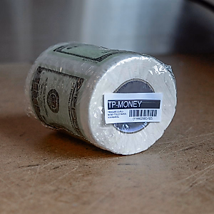 Treasure Gurus 100 One Hundred Dollar Bill Roll of Toilet Paper