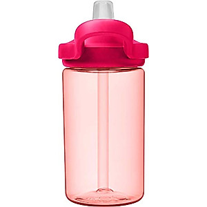 CamelBak Eddy+ Kids BPA-Free Water Bottle with Straw, 14oz, Grapefruit (2282601040)
