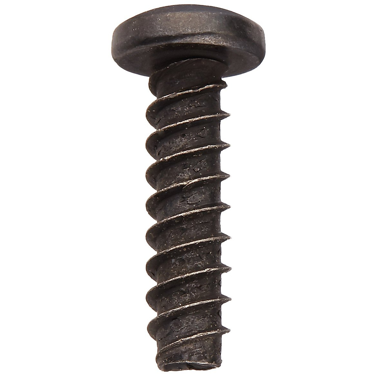Small Parts 1012LPPB Steel Thread Rolling Screw for Plastic, Black Oxide Finish, Pan Head, Phillips Drive, #10-14 Thread Size, 3/4" Length (Pack of 50)