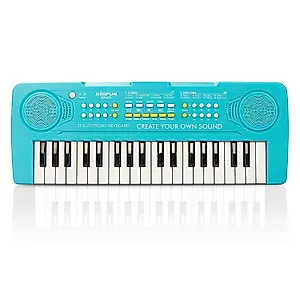 BIGFUN Kid Keyboard Piano - 37 Keys Keyboard Piano Kids Multifunction Music Educational Instrument Toy Keyboard Piano for 3, 4, 5, 6, 7, 8 Girls and Boys (Blue)
