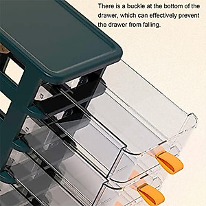 ZSEDP Storage Boxes Multi-Layer Space Saving Strong Loading Large Capacity Practical Desktop Storage Drawer for Bedroom (Size : 3 Layers)