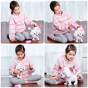 WorWoder Kids Walking and Barking and Tail Wagging Puppy Dog Toy Pet