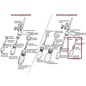 WeldingCity 10-pcs Stubby Collets 10N24S (3/32") for TIG Welding Torch 17, 18 and 26 Series in Weldcraft Lincoln Miller ESAB Weldcraft CK (10-PK)
