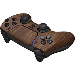 Custom Controllerzz Wireless Controller Compatible with PS5 - Multiple Designs Available (PS5 Wood)