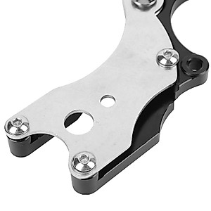 Jiawu Disc Brake Adapter, Mountain Bike Disc Brakes, Aluminum Alloy Disc Brake Mounting Adapter Converter, Rear Wheel Heavy Duty Conversion Accessories, Easy Installation