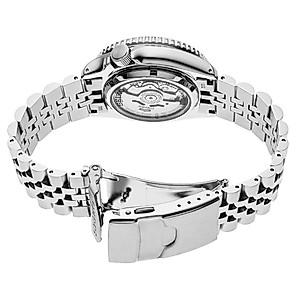 SEIKO SSK021 Automatic Watch for Men - 5 Sports Collection - Men's Sport Watch, Stainless Steel, Charcoal Dial, GMT Hand - Water-Resistant 100M