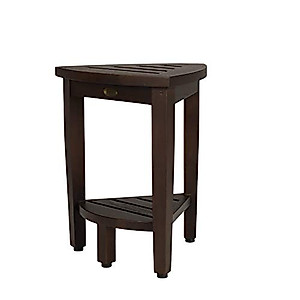 Decoteak Snazzy Corner Wood Shower Shelf (Non Assembled)