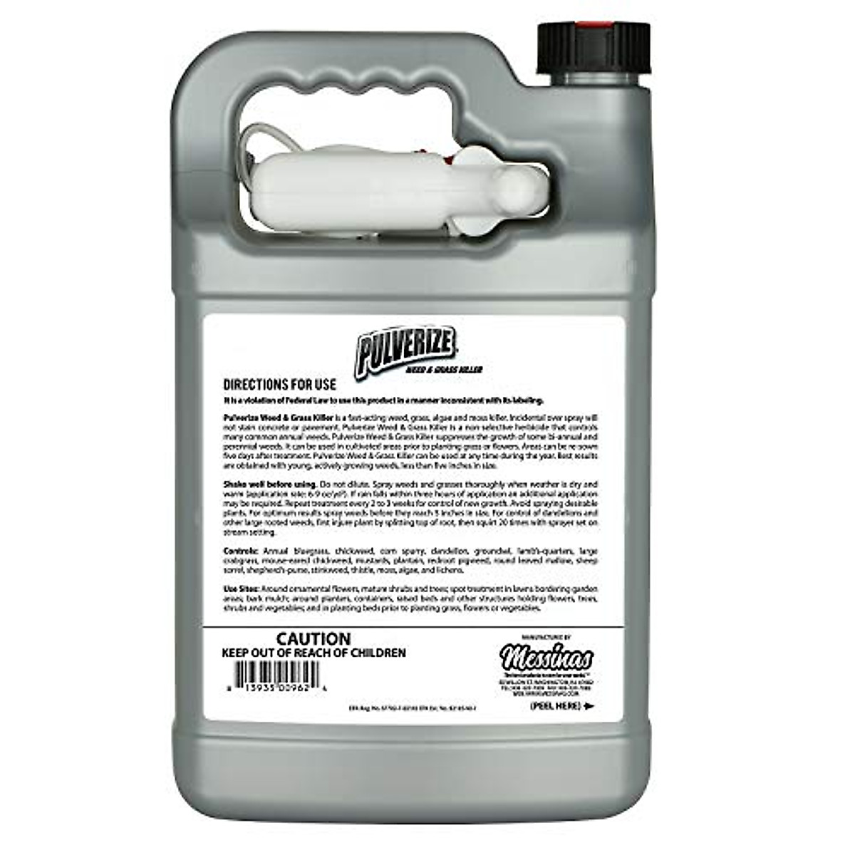 Pulverize PWG-UT-128 Grass Ready to Use Weed Killer, 1 Count (Pack of 1), Clear