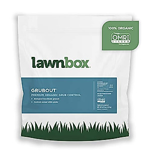 Lawnbox GrubOut 100% Organic Grub Control Insecticide 8.25 lb Bag Covers 2,500 sq ft