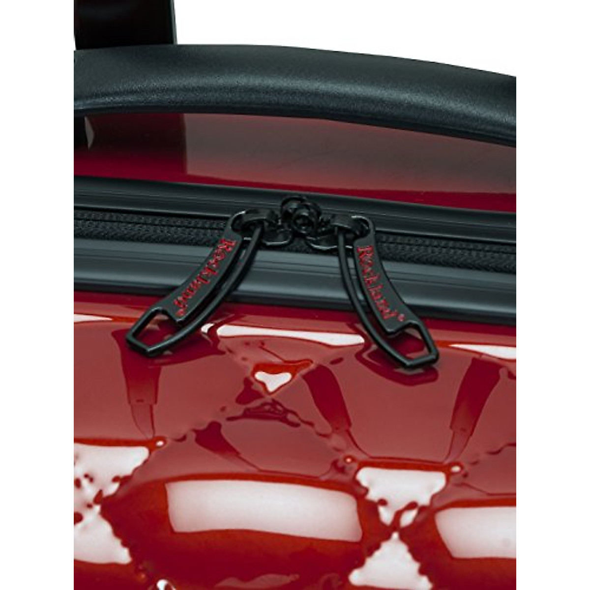 Rockland Quilt Hardside Expandable Spinner Wheel Luggage, Red, 3-Piece Set (20/24/28)