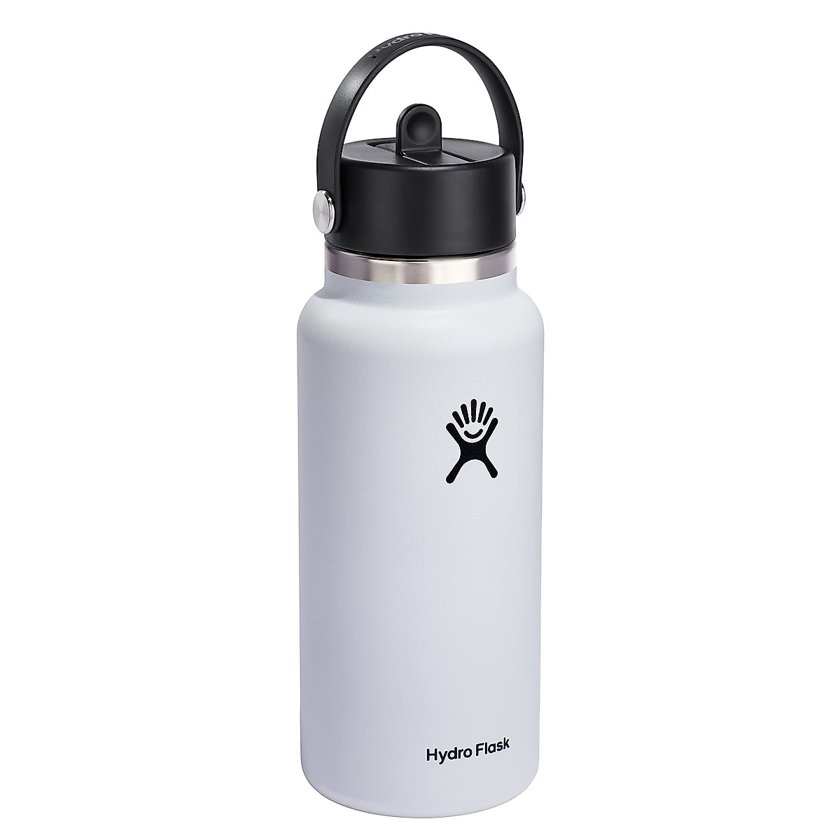 Hydro Flask Wide Flex Straw Cap White 32 Oz