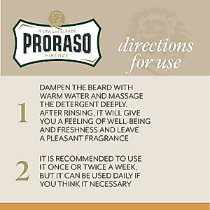 Proraso Beard Wash - Wood and Spice, 6.8 Fl Oz