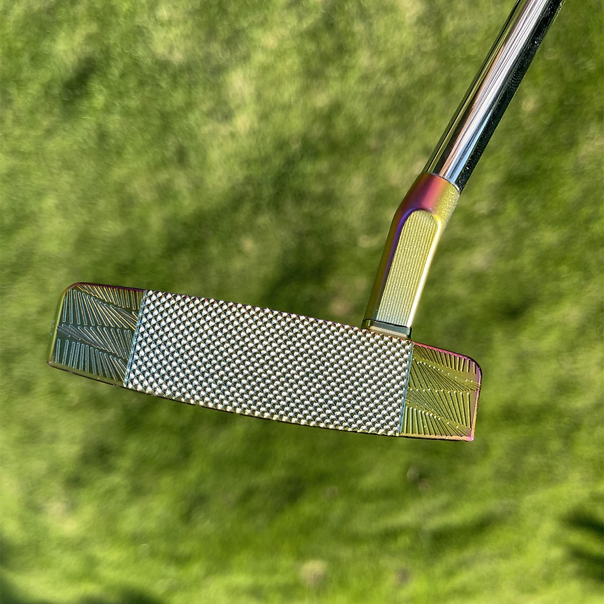 Calong Super Golf Putter GSS 375g CNC Milled Right Hand Crocodile Golf Club Putter with Headcover (Rainbow, 35)