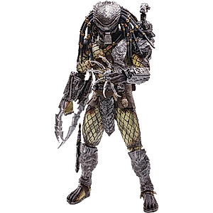 Hiya Toys Alien vs. Predator: Temple Guard Predator 1:18 Scale Action Figure, Multicolor