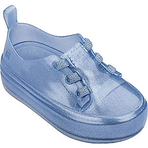mini melissa Baby Girl's Ulitsa Sneaker Special BB (Toddler) Blue/Silver 9 Toddler M