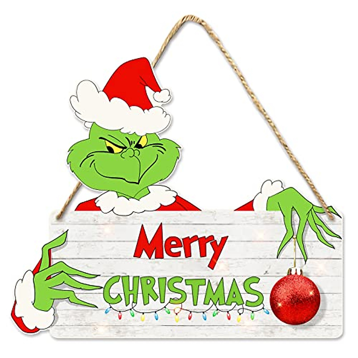 Christmas Decorations Hanging Signs Door Sign for Holiday Decor Merry Xmas Themed Party Supplies Yard Porch Wall Window Kid’s Room Decoration