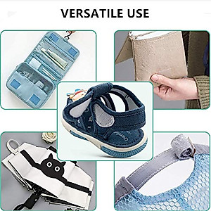 Sew on Hook and Loop Tape 3/4 Inch Width, Non-Adhesive Sticky Back, Sewing Fastening Tape Nylon Fabric Fastener Interlocking Tape Sewing Fasteners for Sewing DIY Crafts (White, 16.4FT)