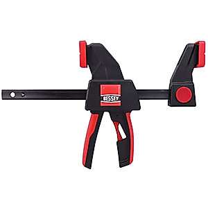 BESSEY EHK SERIES - 300 lb Clamping Force - 12 in - EHKL12 Trigger Clamp Set - 3.125 in. Throat Depth - Wood Clamps, Tools, & Equipment for Woodworking, Carpentry, Home Improvement, DIY