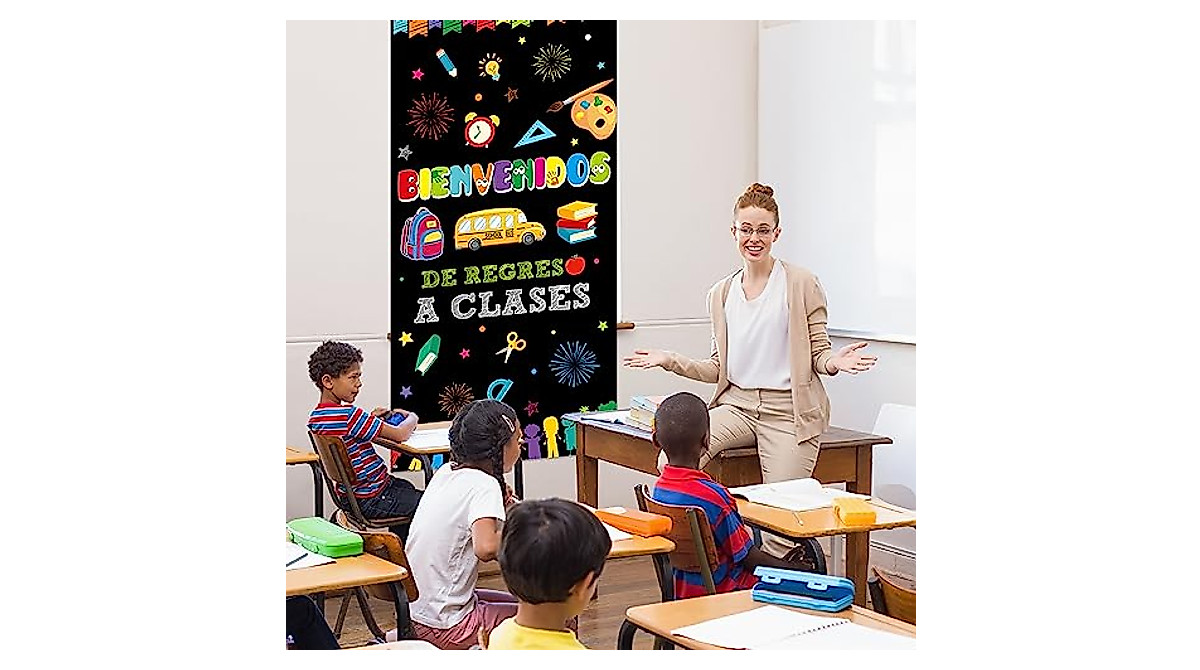 Back to School Door Cover - Welcome Banner for Classroom Decor