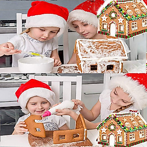 3D Christmas House Cookie Cutter Set, Gingerbread House Cutters Kit, Festive Xmas Stainless Steel Biscuit Cutter Set, Including Christmas Tree, Snowman, Reindeer, Sled Shapes, Gift Box Package(18 PCS)