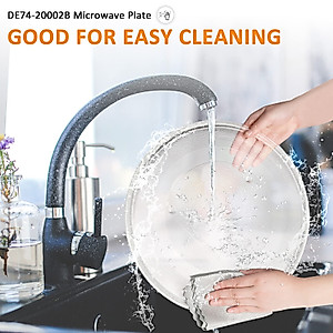 14 1/8 Inch Microwave Glass Plate Replacement Compatible with G.E Sam.sung Microwave Replace DE74-20002B WB49X10063 DE74-20002A DE74-20002D WB39X10038 WB49X10096