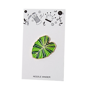 BLACKNANA Leaf Flower Shaped Needle Minders Magnetic Needle Minders Needle Nanny Needle Holders for Stitching Embroidery