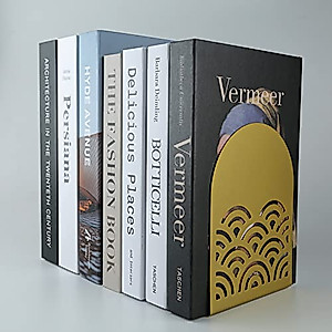 PTShadow 7 Pcs Decorative Books for Home décor,Black and whiteshelf Decor Accents Library décor for Home Sweet Stacked Books