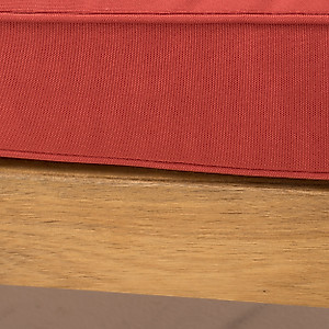 Christopher Knight Home Oana Outdoor Right Arm Loveseat and Coffee Table Set - Acacia Wood - Teak/Beige