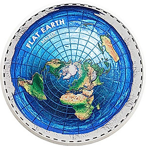 2019 DE Great Conspiracies PowerCoin Flat Earth 2 Oz Silver Coin 10$ Palau 2019 Proof
