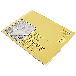 Strathmore 300 Series Tracing Paper Pad, Tape Bound, 14x17 inches, 50 Sheets (25lb/41g) - Artist Paper for Adults and Students