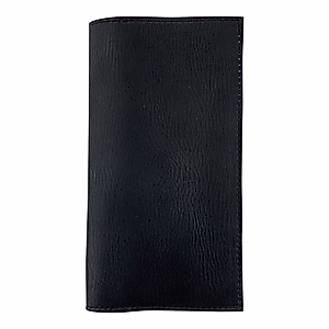 Hide & Drink, Checkbook Cover, Minimalist Organizer, Check Presenter, Bill Holder for Waiter and Waitress, Restaurant Accessories, Full Grain Leather, Handmade, Charcoal Black