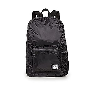 Herschel Packable Daypack Backpack, Black/Black, One Size