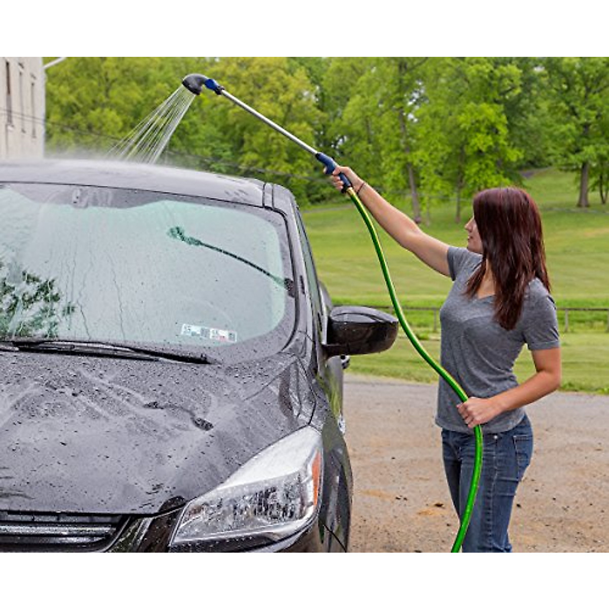 Swan Products SNHR58150 Yard Mate Easy Reel Lightweight Hose 150' x 5/8", Green