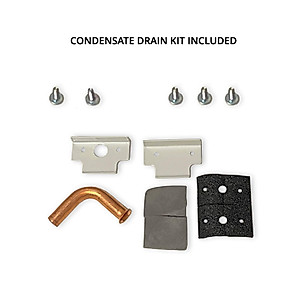 Cooper&Hunter Folded Metal PTAC Wall Sleeve And Exterior Grille for Packaged Terminal Air Conditioner, Coated, Insulated, Including Condensate Drain Kit