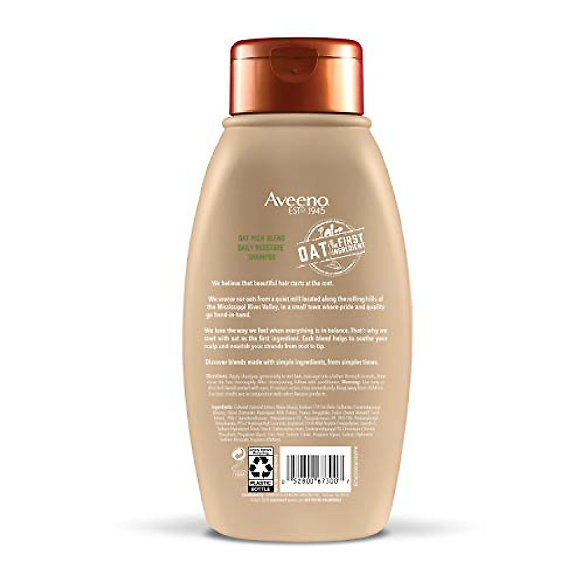 Aveeno Scalp Soothing Oat Milk Blend Shampoo & Conditioner Set for Daily Moisture and Light Nourishment, Sulfate Free, No Dyes or Parabens, 12 fl. Oz