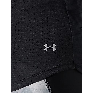 Under Armour Womens Streaker Short-Sleeve T-Shirt , Black (001)/Reflective , X-Small