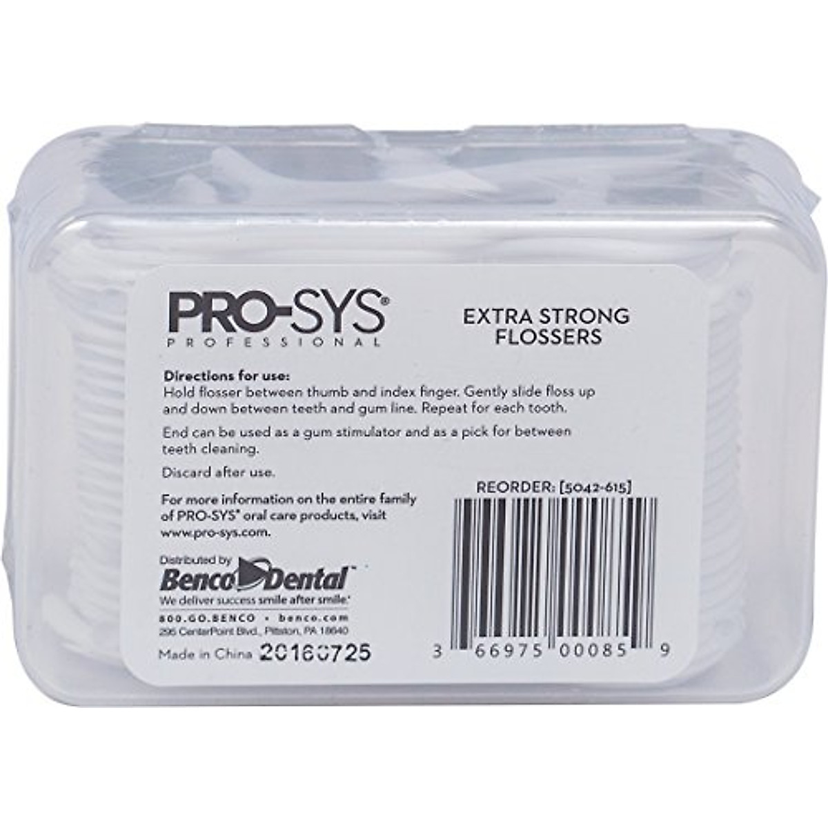 PRO-SYS® Extra Strong Flossers with Flosser Pick - 150 Flossers (3 Packs – 50 Flossers Per Pack)