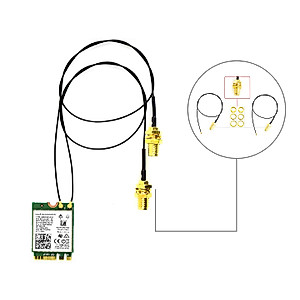 Wireless-AC8265 Dual Mode AC8265 Wireless NIC Module for Jetson Nano Developer Kit B01/A02, Support 2.4GHz/5GHz 300Mbps/867Mbps Dual Band WiFi and Bluetooth 4.2