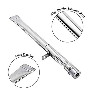 Uniflasy Grill Burners Tube Pipe Heat Plate Shield Tent and Crossover Carry Over Tube Replacement Parts Kit for Stok SGP4330SB SGP4331 SGP4130N, Stok Quattro 4 Burner Grills