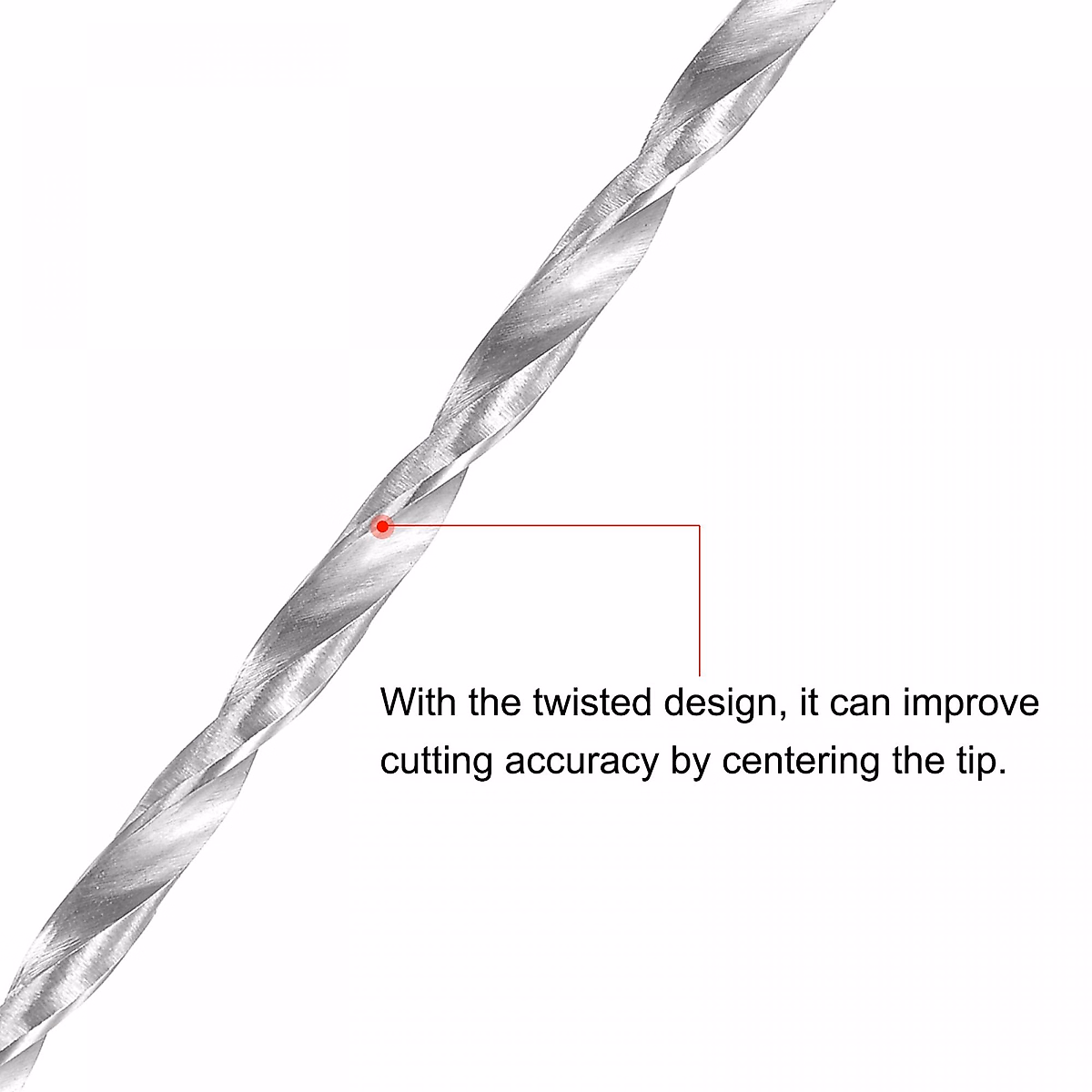 uxcell HSS(High Speed Steel) Extra Long Twist Drill Bits, 3mm Drill Diameter 160mm Length for Hardened Metal Woodwork Plastic Aluminum Alloy 6 Pcs