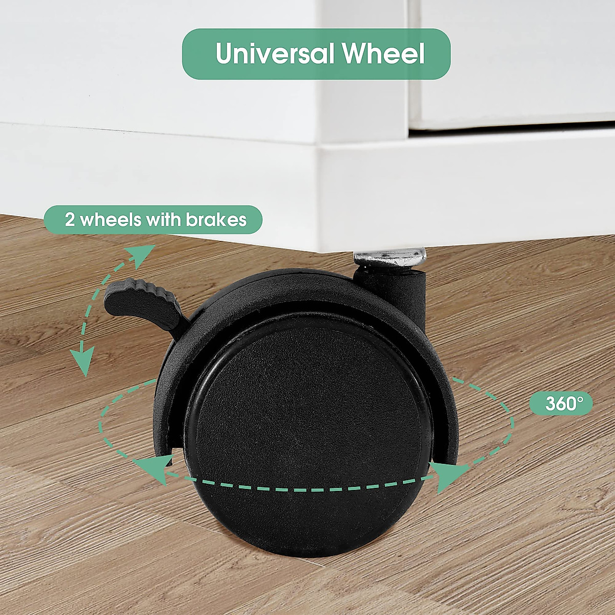 BarberPub Salon Trolley with Drawers Barber Cart Storage Cabinet Beauty Organizer Spa Equipment 2039 (White)