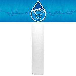 Replacement for Aquasana EQ-304 Polypropylene Sediment Filter - Universal 10-inch 5-Micron Cartridge Compatible with Aquasana Rhino - Denali Pure Brand