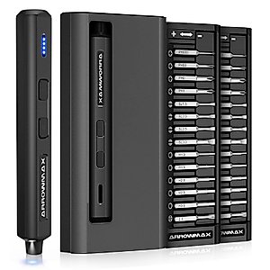 echargeable Portable Repair Tool Kit for Electronics Laptops Glasses Clocks (SES MINI), Black