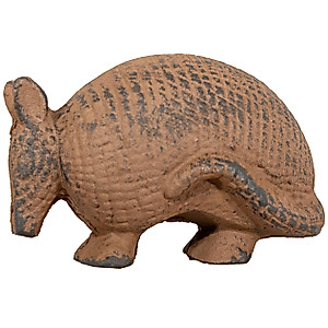 Decorative Door Stoppers Handcrafted Cast Iron Armadillo Paperweight Door Stop - Heirloom Quality Decorative Door Stopper and Paper Weights for Home and Office Décor - 2.5 LBS