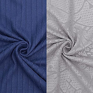 BlueSnail Changing Pad Cover, Strechy Ultra Soft Chaning Pad Sheet 2 Pack (Gray+ Navy)