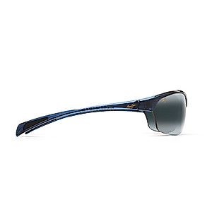 Maui Jim Men's and Women's Hot Sands Polarized Rimless Sunglasses, Blue/Neutral Grey, Large