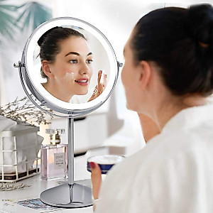 LED Bulbs 3 Pack Makeup Mirror Bulb Replacement for Cosmetic Vanity Makeup Mirror with Single Double Sided Lighted Magnification, Equivalent to 35W Incandescent Bulb 350LM AC120V(Daylight White 6000K)