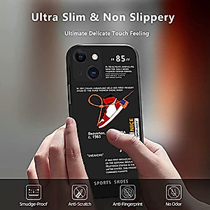 HEUHFUWA Cool Sports Shoes Pattern Phone Case Designed for iPhone 13 Mini Case, Fit On and Off 85 Case Soft TPU Bumper Cover Compatible with iPhone 13 Mini Case 5.4 inch Black