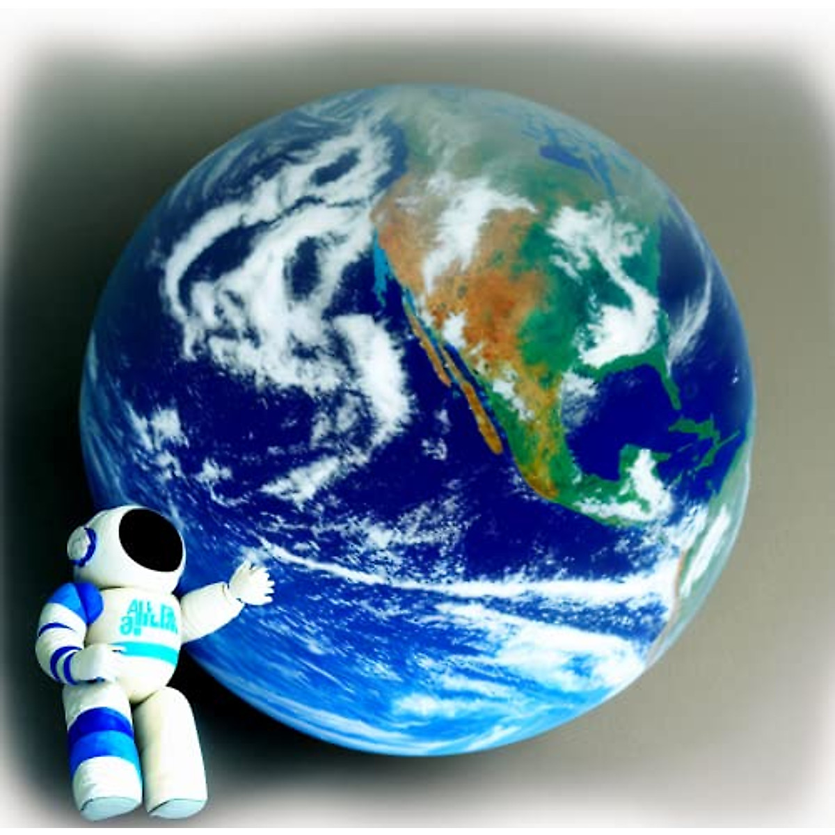 homecozy Creative Home Decoration Throw Pillow 3D Simulated Space Planet Floor Cushion for Children's Toys and Photographic Props 16x16 Inches Earth